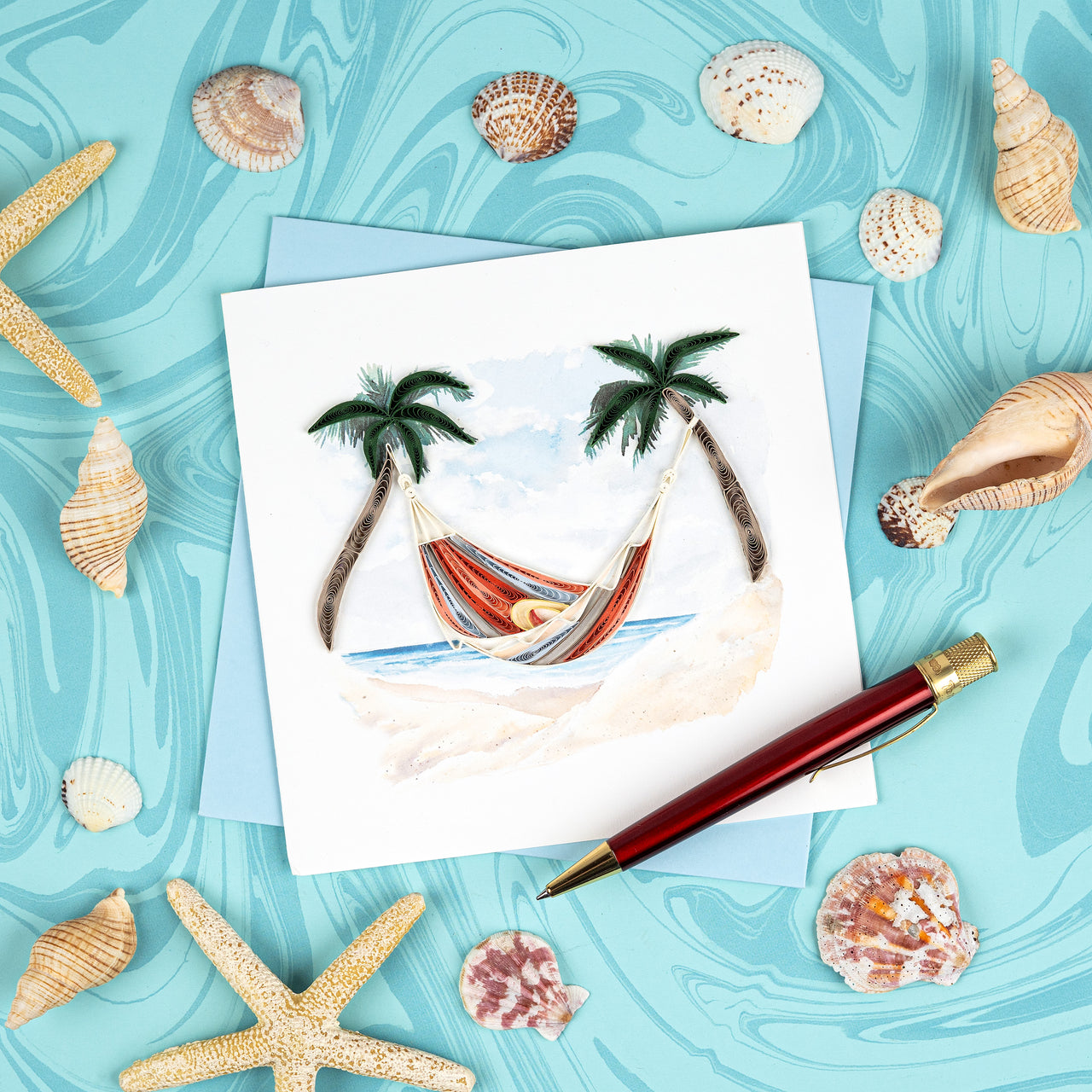 Handcrafted Mermaid Greeting Card | Quilling Card¨