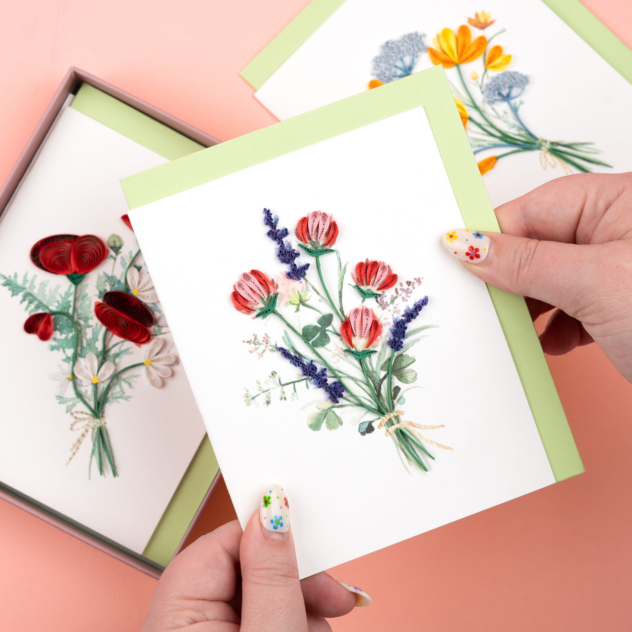 Quilled Succulent Note Card Box Set – Quilling Card