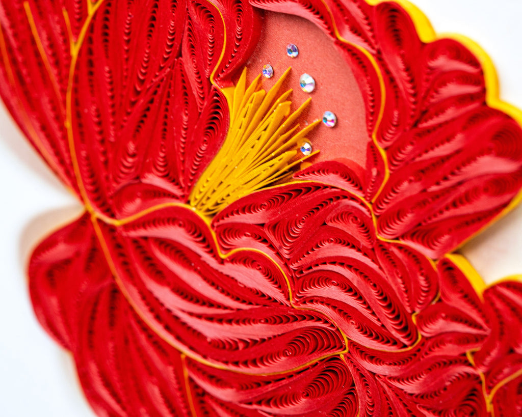 LTD Vietnam Wall Art - Handcrafted Harmony in Bloom – Quilling Card