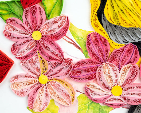 LTD Vietnam Art Series - Handcrafted Bird Couple – Quilling Card