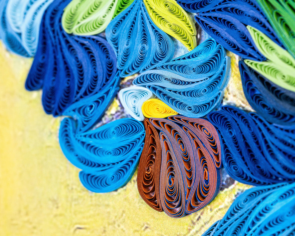 Gallery Artist Series - Quilled Irises, Van Gogh – Quilling Card