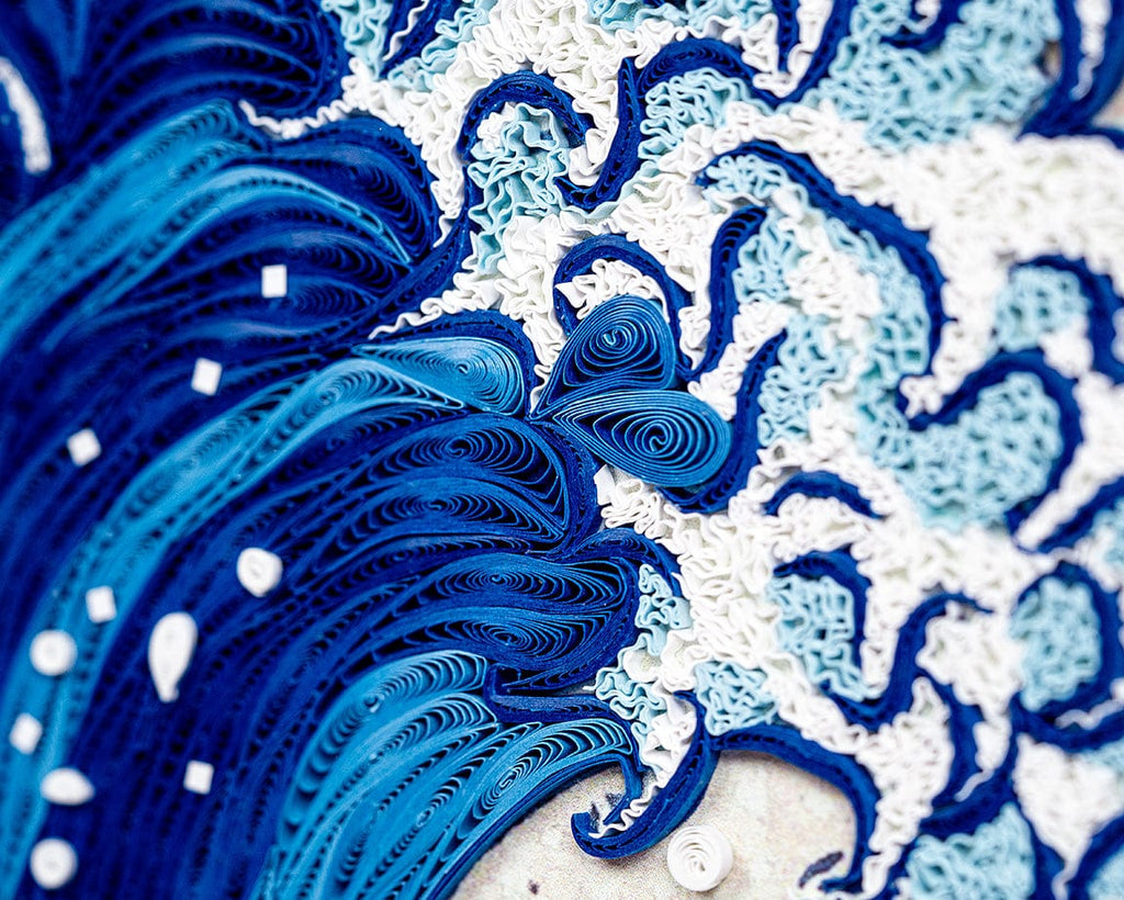 Gallery Artist Series - Quilled The Great Wave off Kanagawa, Hokusai ...