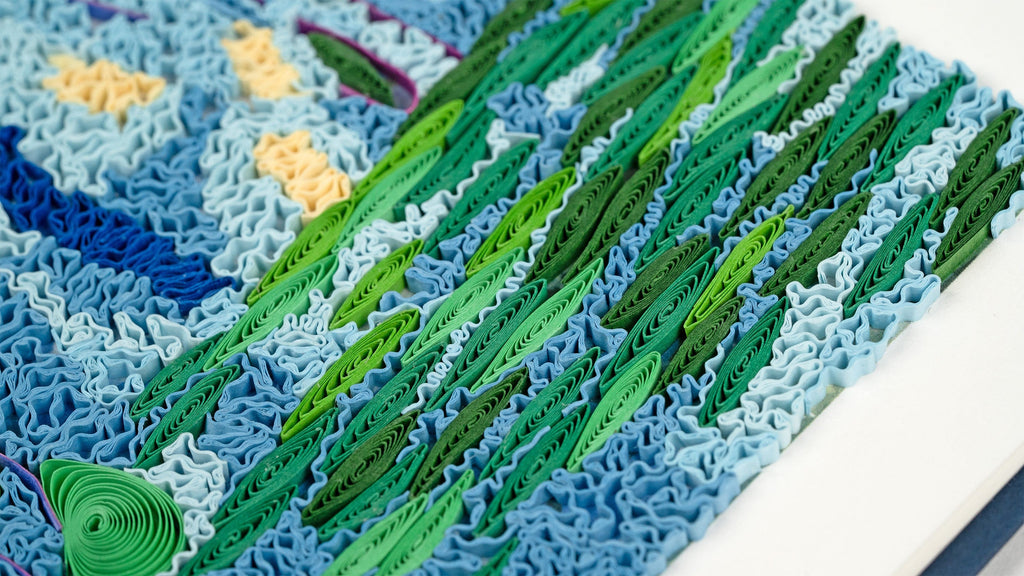 Artist Series - Handcrafted Water Lilies 1916-19, Monet | Quilling Card