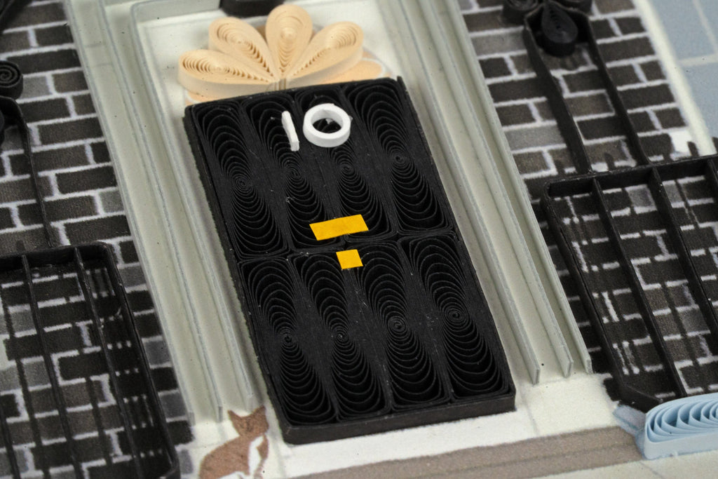 Handcrafted 10 Downing Street Greeting Card | Quilling Card