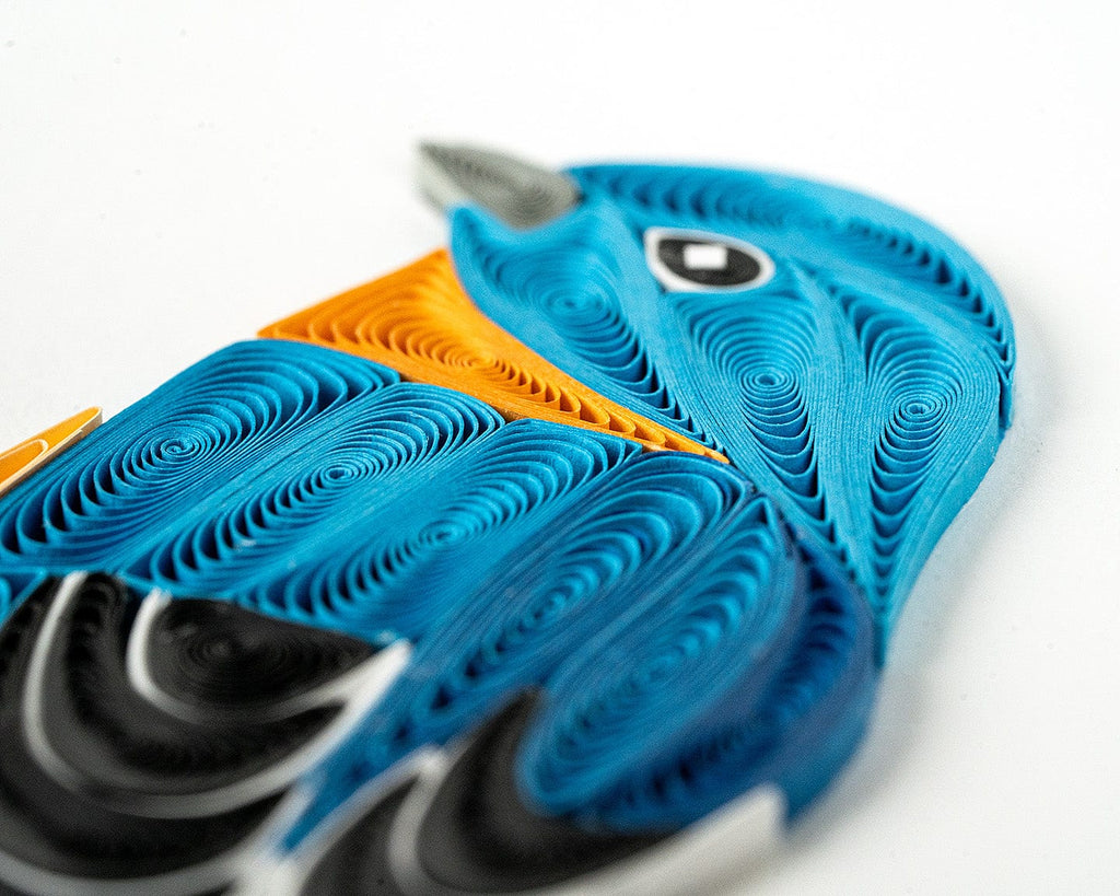 Handcrafted Bluebird on Flower Branch Greeting Card | Quilling Card