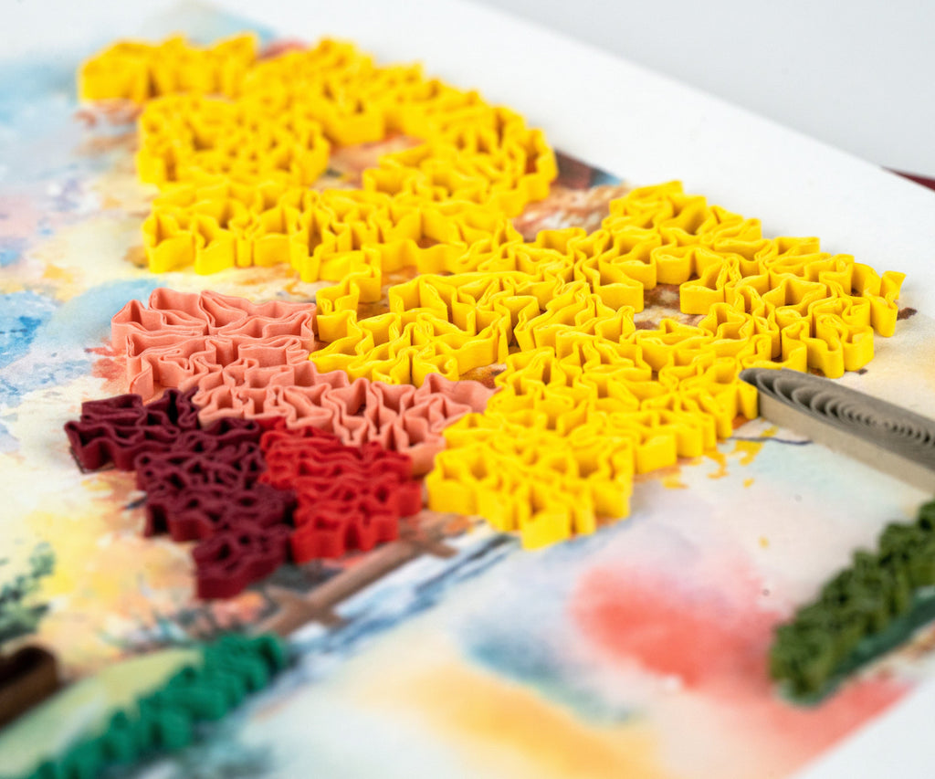 Handcrafted Cozy Autumn Cabin Greeting Card | Quilling Card