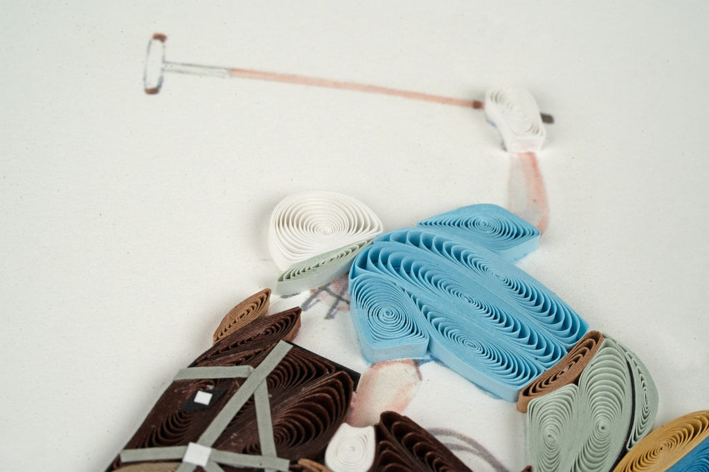 Handcrafted Polo Greeting Card | Quilling Card