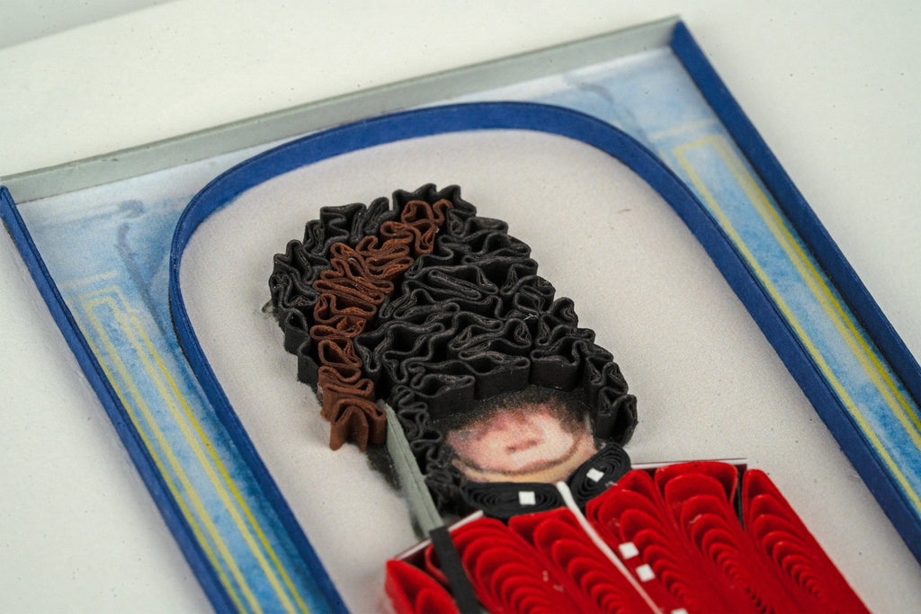Handcrafted Royal Guard Greeting Card | Quilling Card