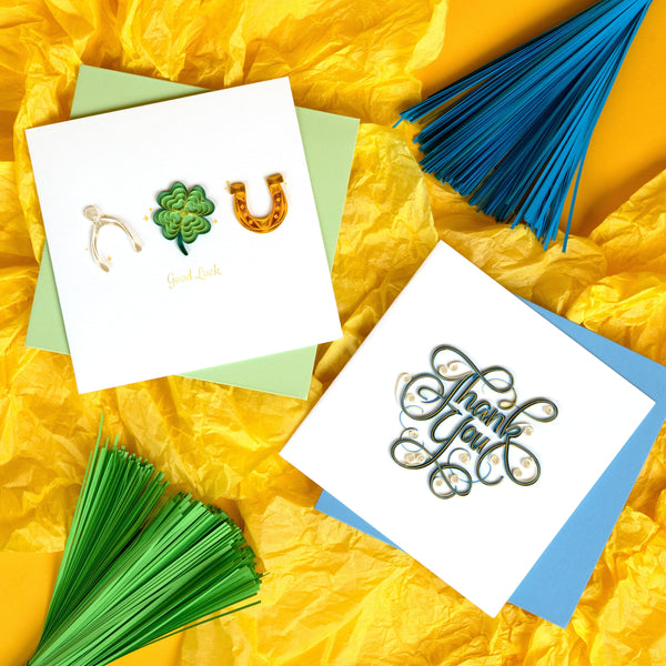 Handcrafted Thank You Greeting Card | Quilling Card¨
