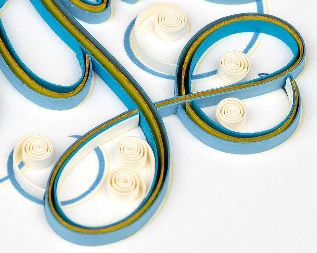 Handcrafted Thank You Greeting Card | Quilling Card¨