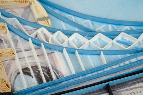 Handcrafted Tower Bridge Greeting Card | Quilling Card