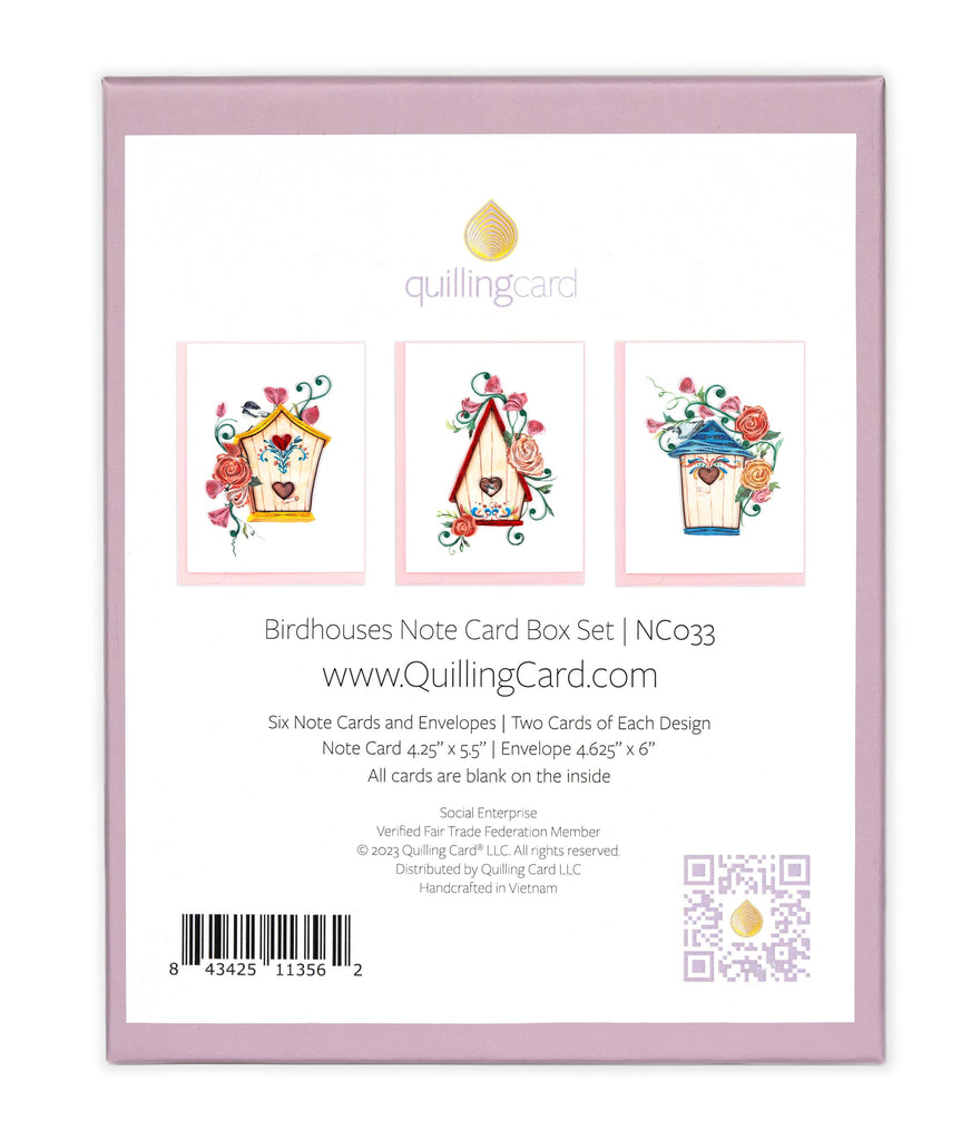 Quilled Birdhouses Note Card Box Set – Quilling Card