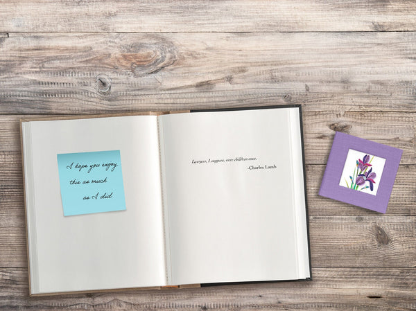 Handcrafted Iris Sticky Note Pad Cover | Quilling Card¨