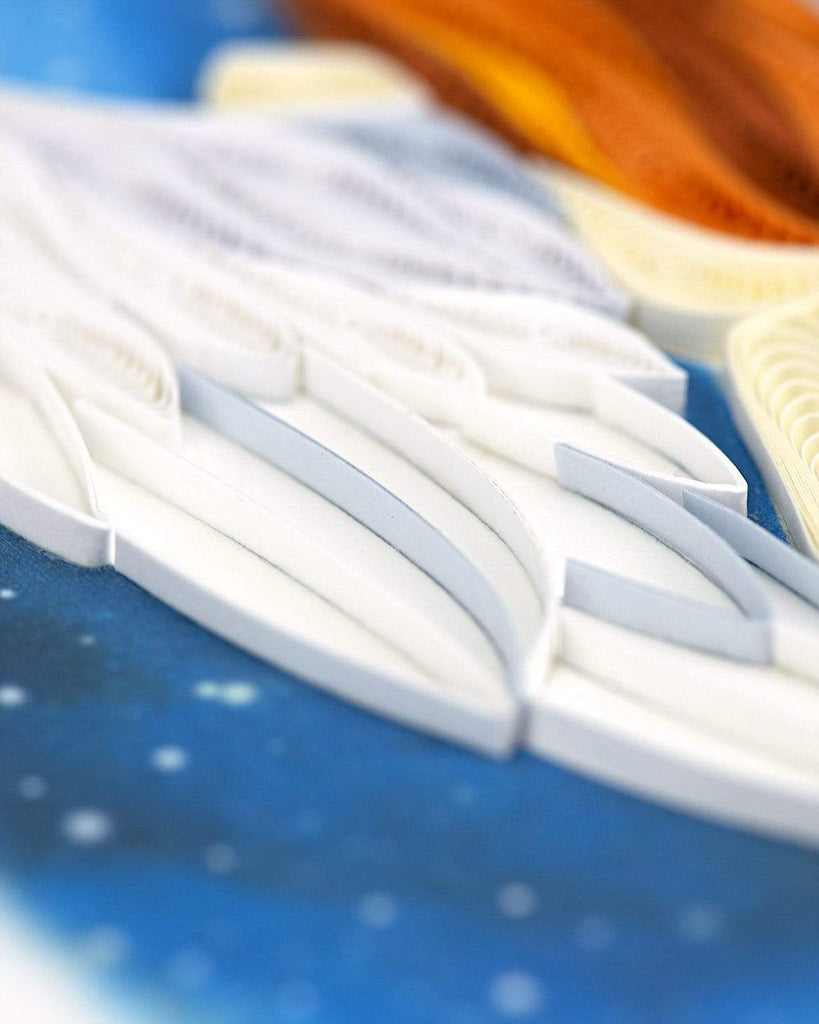 Handcrafted Angel Greeting Card | Quilling Card¨