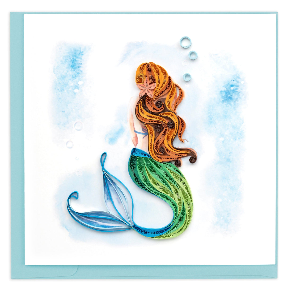 Handcrafted Mermaid Greeting Card | Quilling Card¨