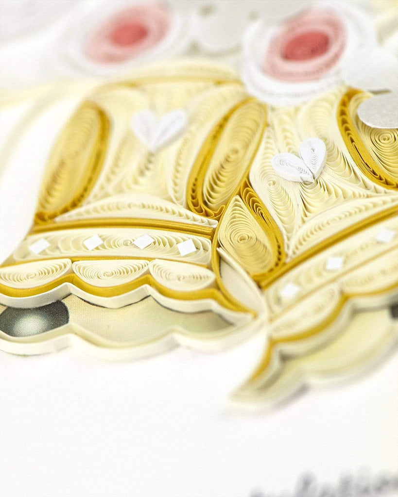 Handcrafted Wedding Bells Greeting Card | Quilling Card¨