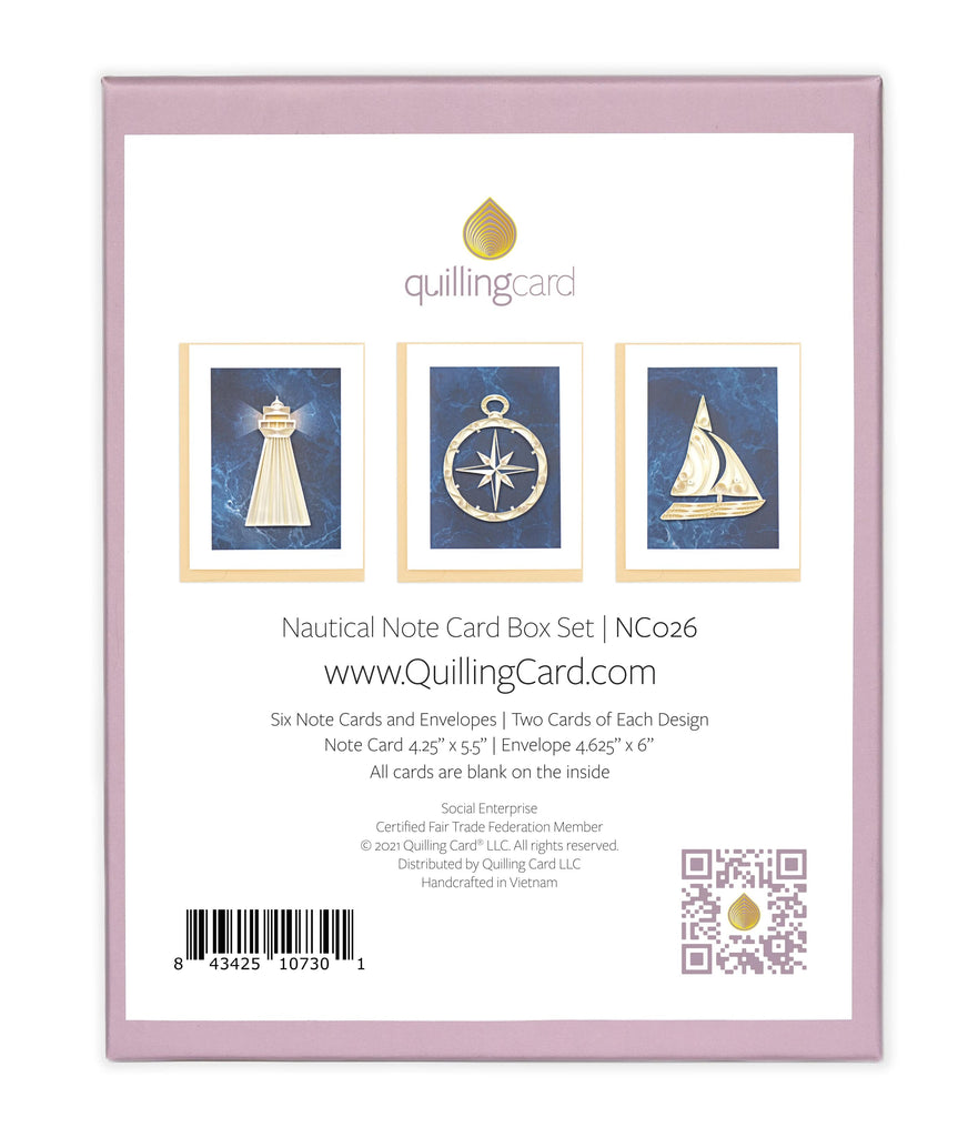 Quilled Nautical Note Card Box Set – Quilling Card