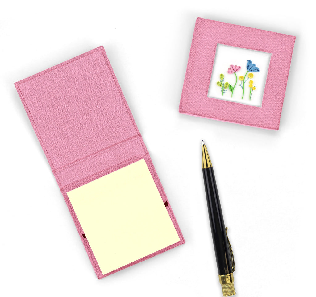 Handcrafted Wildflower Sticky Note Pad Cover | Quilling Card¨